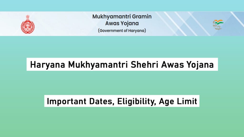 Haryana Mukhyamantri Shehri Awas Yojana 2025 Plot Booking : हरियाणा ...