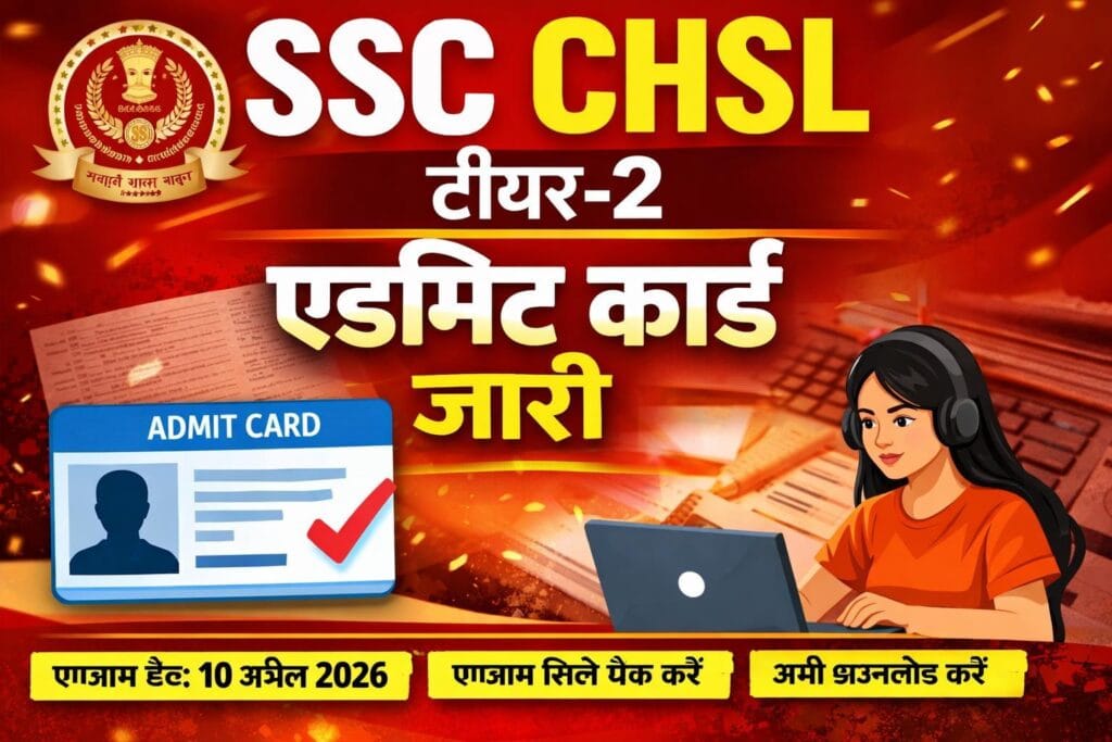 SSC CHSL Admit Card 2026: एसएससी सीएचएसएल टियर 2 परीक्षा के लिए एडमिट ...